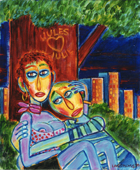 Acrylic and oil - Robert Lassalvy - Gag cartoonist