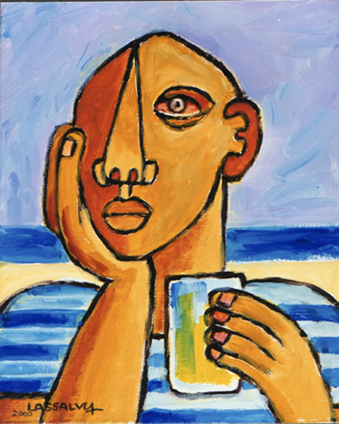 Acrylic and oil - Robert Lassalvy - Gag cartoonist